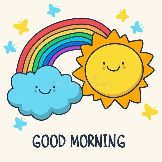 30+ Good Morning Rainbow Images